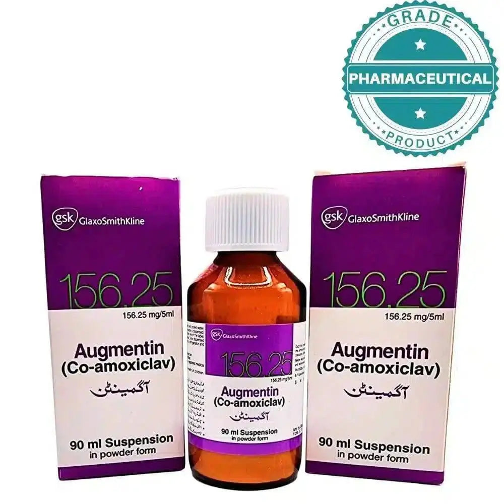 Augmentin 156.25mg/5ml Suspension – Broad-Spectrum Antibiotic - – dermatologists.pk