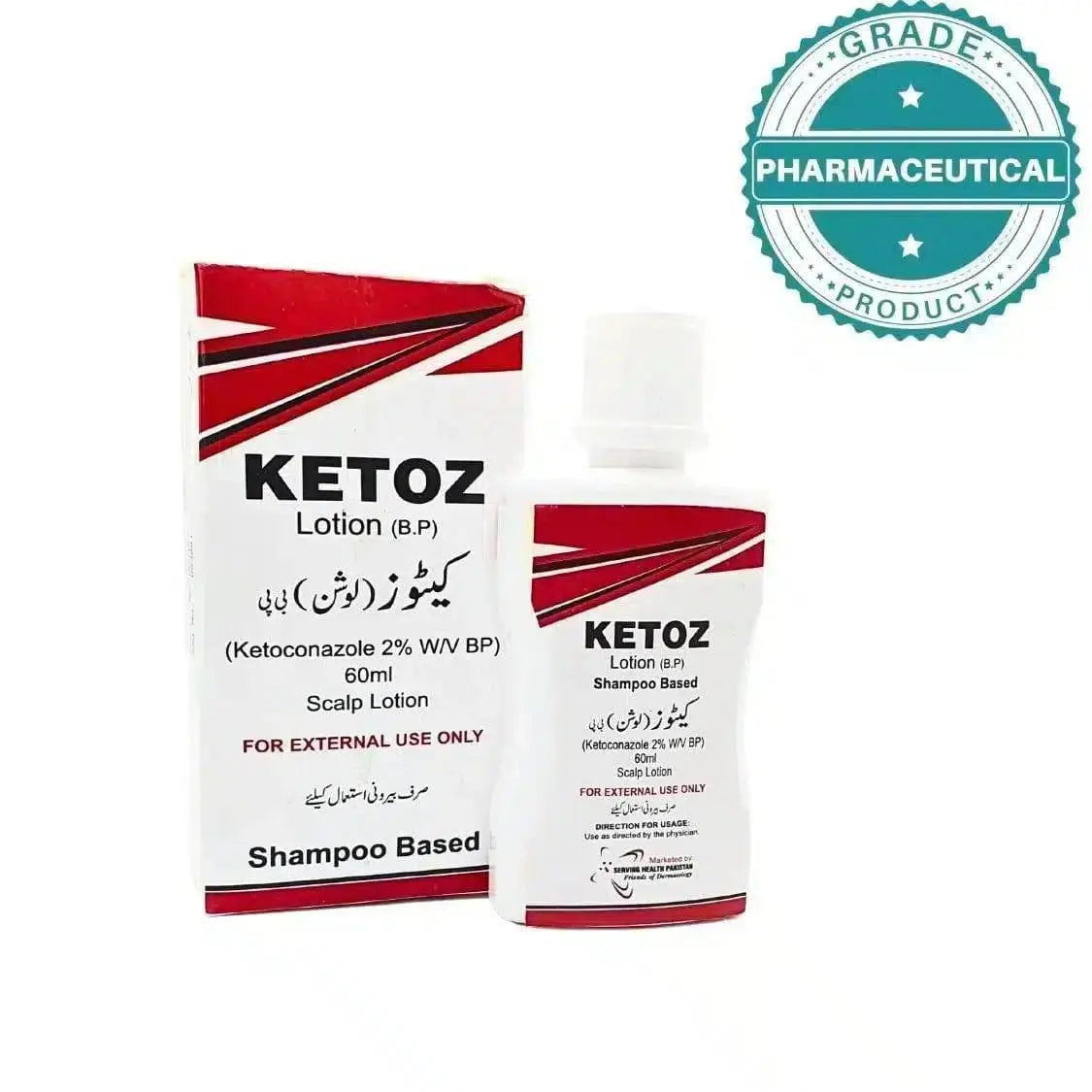 KETOZ SCALP LOTION 60ml - dermatologists.pk