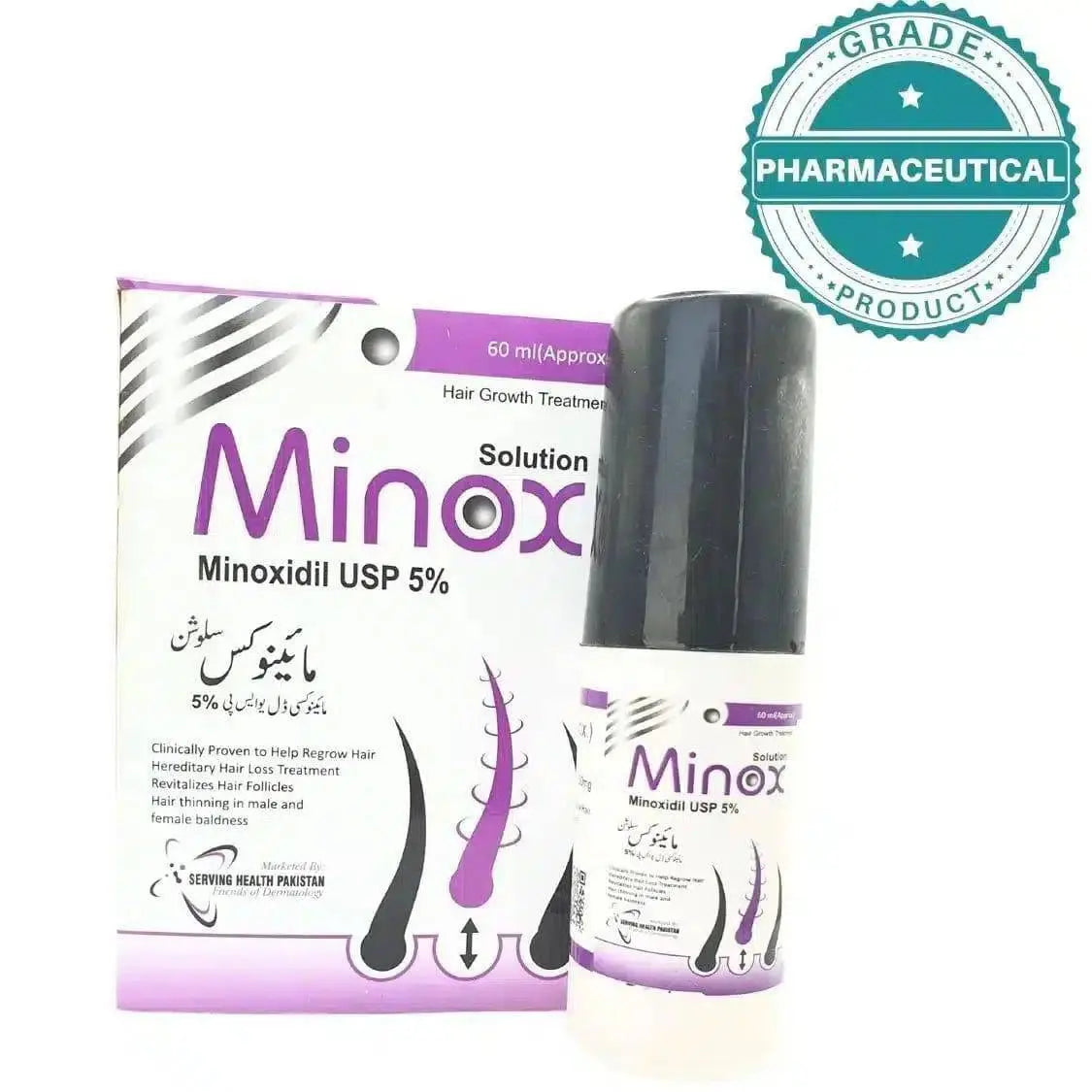 MINOX SOIUTION HAIR GROWTH TREATMENT 60ml | dermatologists.pk