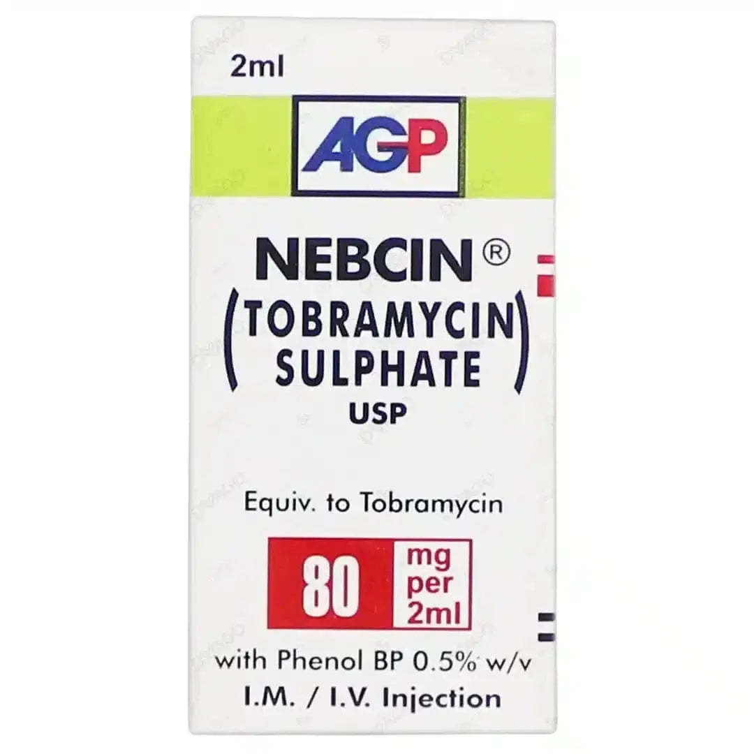 Nebcin IM/IV Injection 80mg/2ml (Tobramycin) - AGP Pharma ...