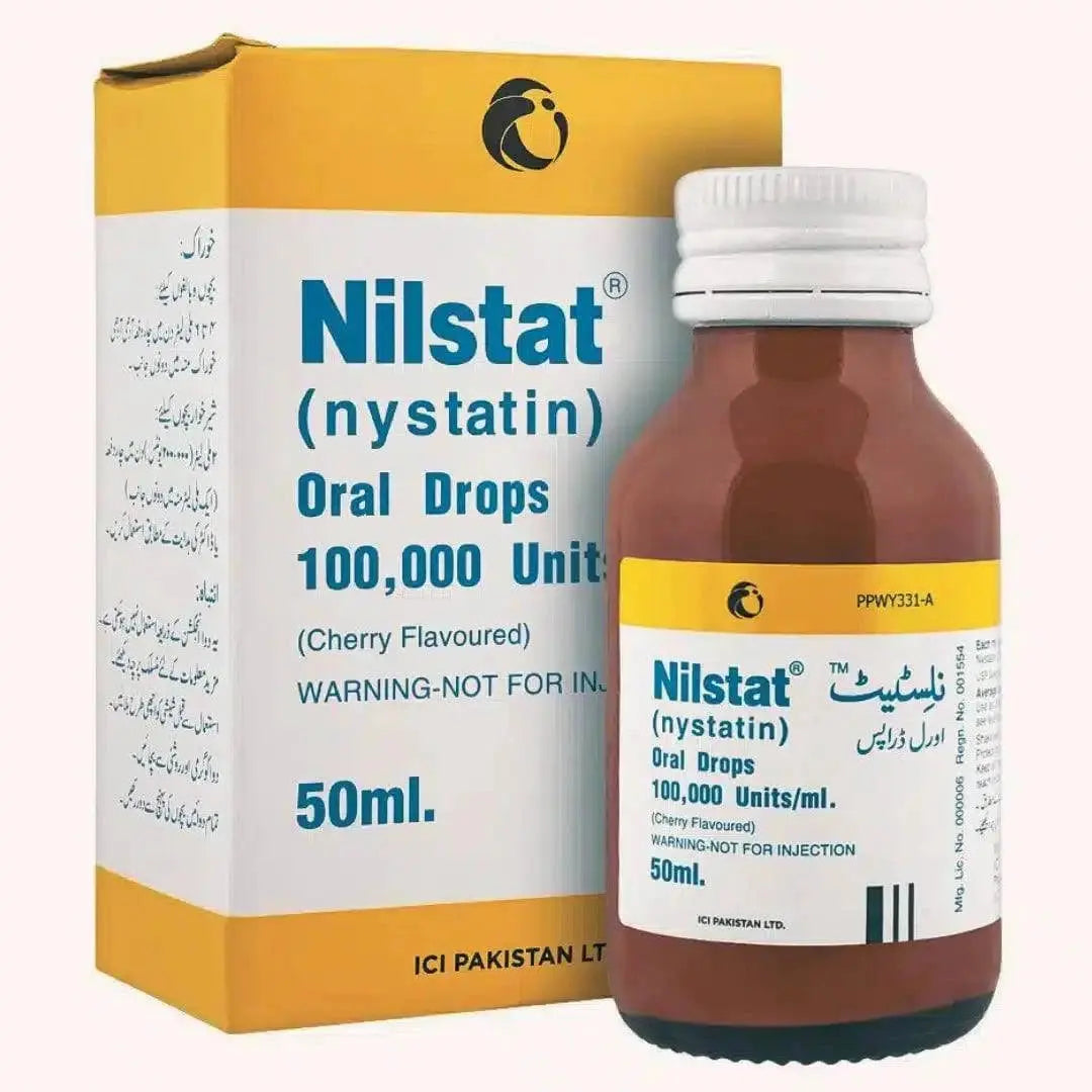 Nilstat Drops 50ml (Nystatin) for Mouth Ulcers - Dermatologists.pk ...