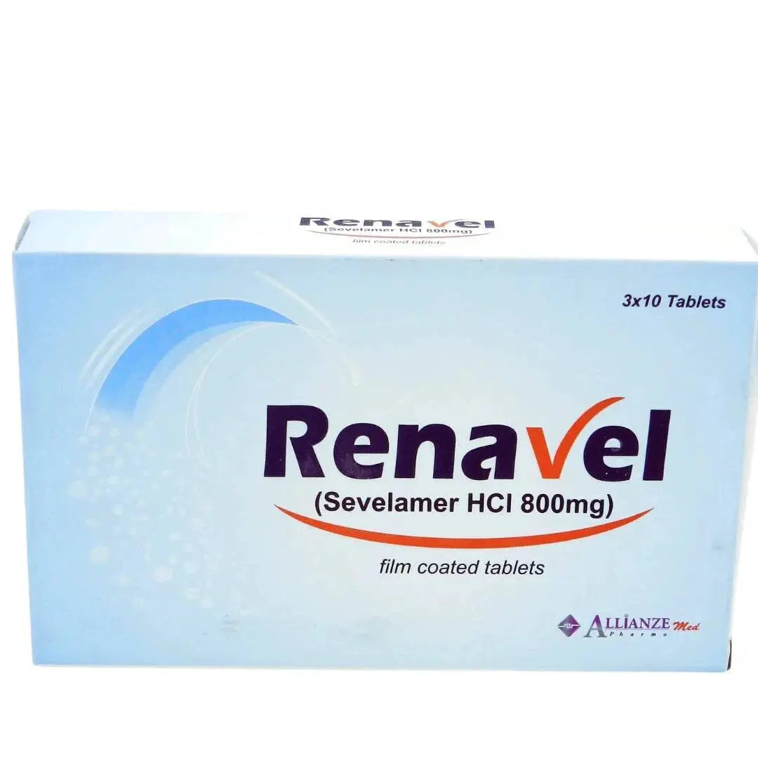 Renavel Tablets 800mg (10 Tablets) - Phosphate Binder for Dialysis ...