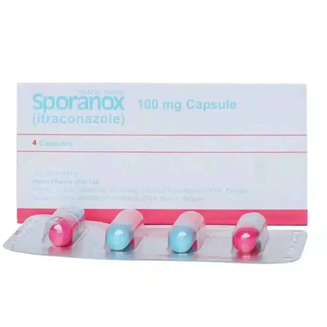 Sporanox Capsules 100mg (4 capsules) | dermatologists.pk