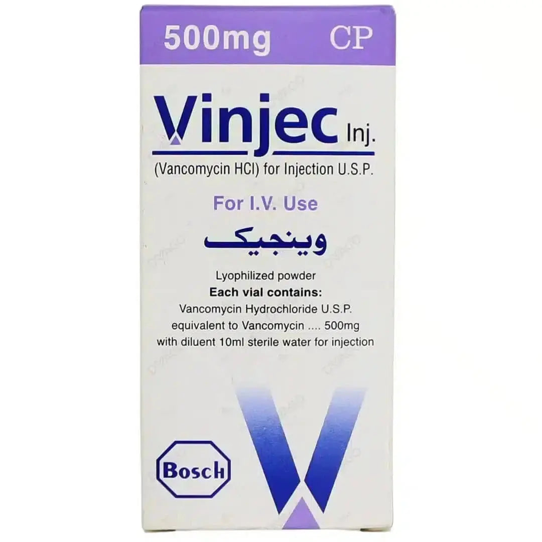 Vinjec Injection 500mg | Effective Vancomycin Treatment